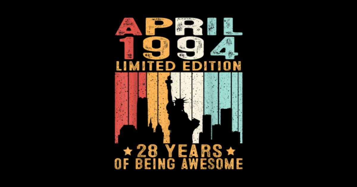 Birthday 28 Year Old Limited Edition - Birthday 28th - Sticker | TeePublic