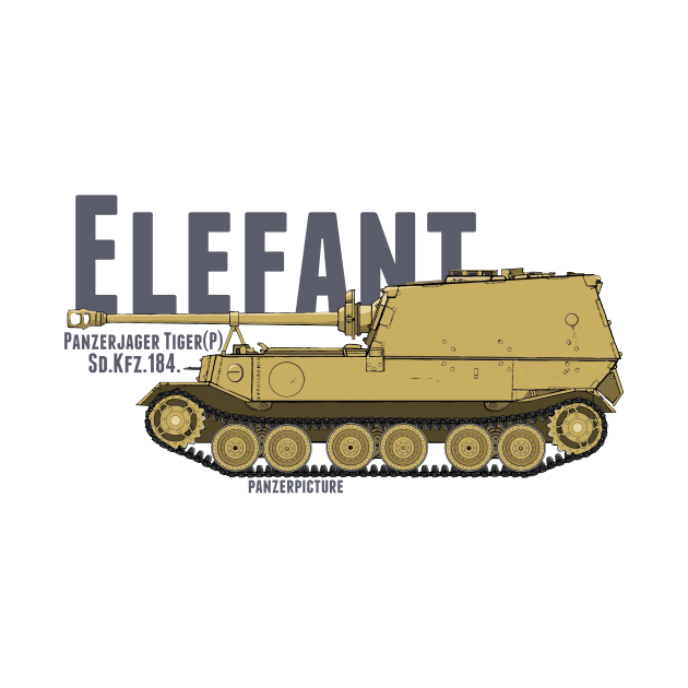 Elefant Tank Destroyer - Tank - T-Shirt | TeePublic
