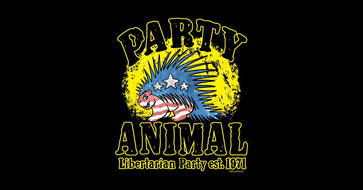 Libertarian Party Animal - Libertarian - Sticker | TeePublic