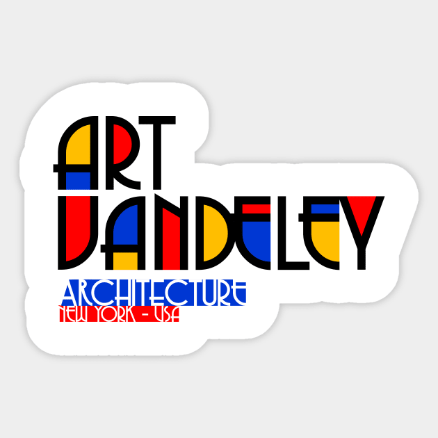 Art Vandeley Architecture - Seinfeld - Sticker | TeePublic