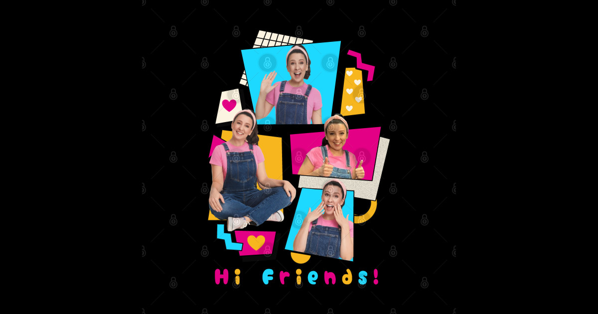 Ms. Rachel - HI friends - Ms Rachel - Pin | TeePublic