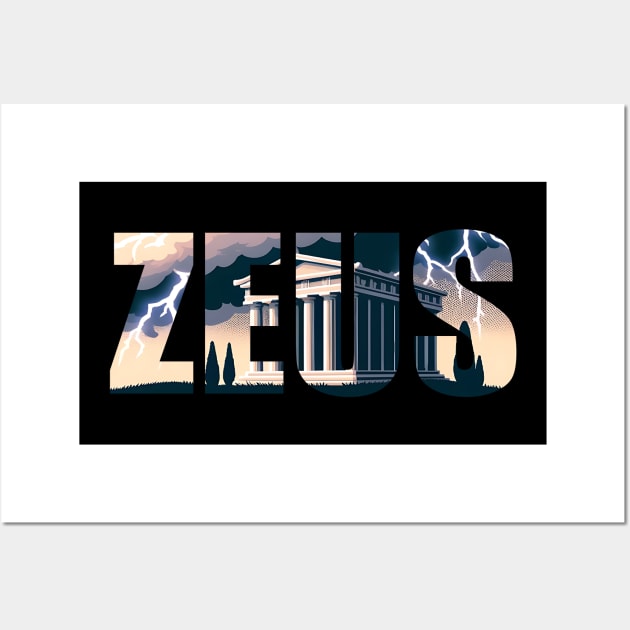 Zeus Greek God Ancient Greece - Zeus - Posters and Art Prints | TeePublic