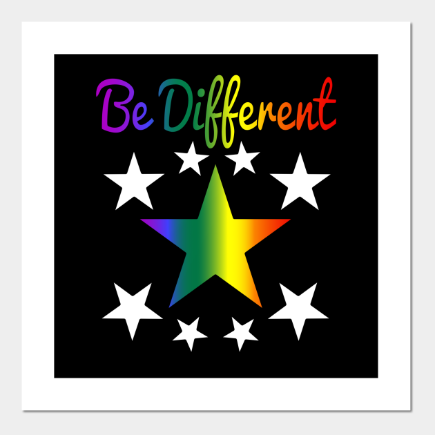 Pride star rainbow colors - Pride - Posters and Art Prints | TeePublic