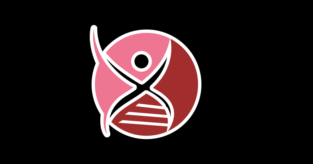 Human DNA and genetic sticker logo design. Emblem, Concept Design ...