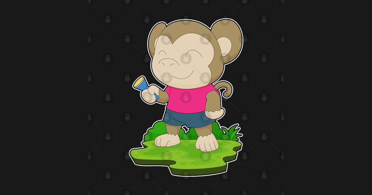 Monkey Flashlight - Monkeys - T-Shirt | TeePublic