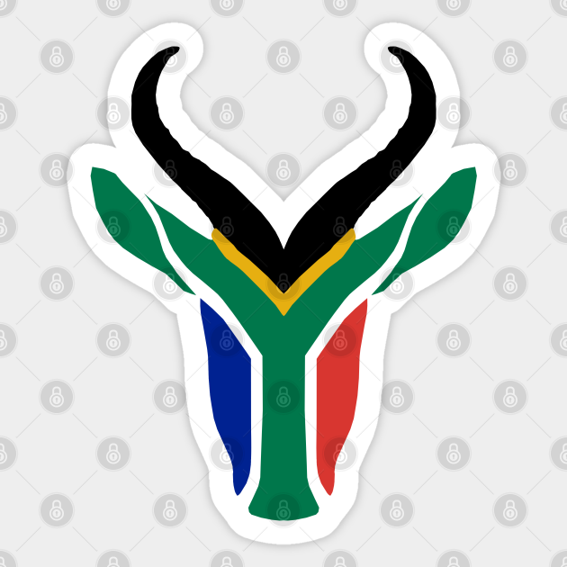 South African Springbok Emblem - Springobk - Sticker | TeePublic