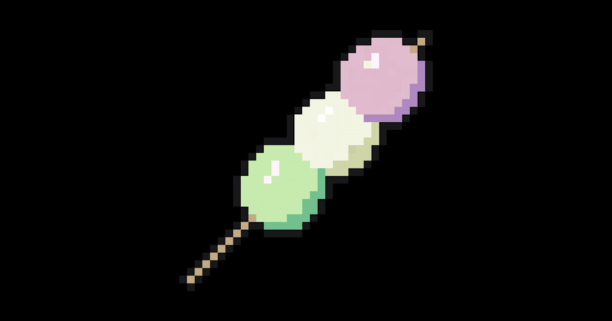 sweet dango pixel art - Dango - Posters and Art Prints | TeePublic