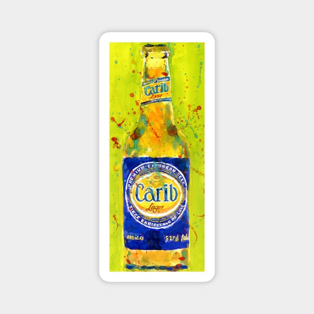 Caribbean Beer Bottle - Brewery - Magnet | TeePublic
