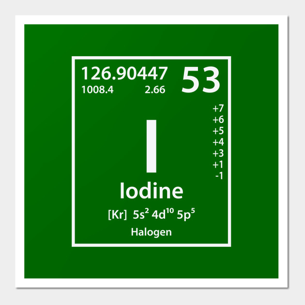 Iodine Element - Iodine - Posters and Art | TeePublic