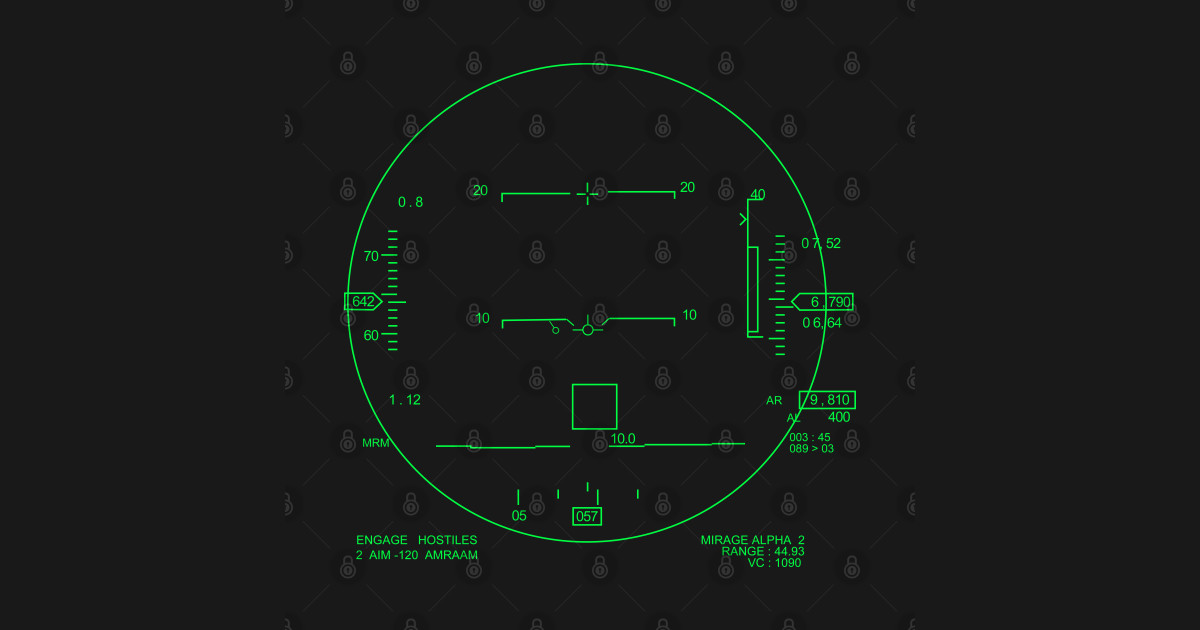 F-15 Missile Lock HUD - F 15 Fighter Jet - Sticker | TeePublic