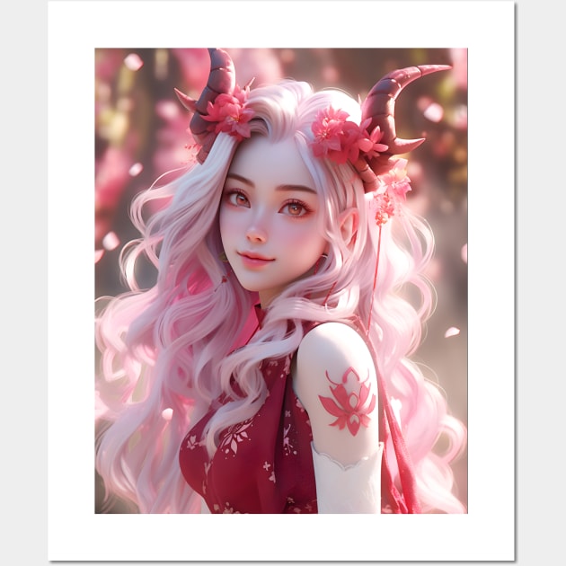 A Demon girl from hell - Demon - Posters and Art Prints | TeePublic