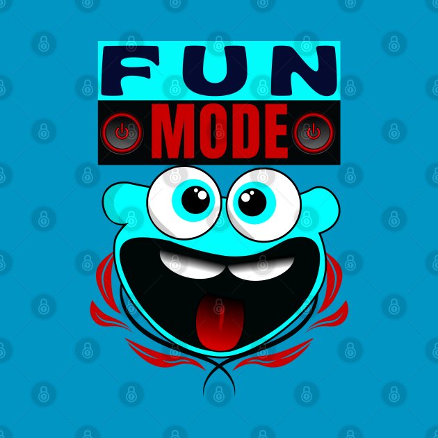 Fun Mode Happy Funny Face Cartoon Emoji - Funny Face - Pin | TeePublic