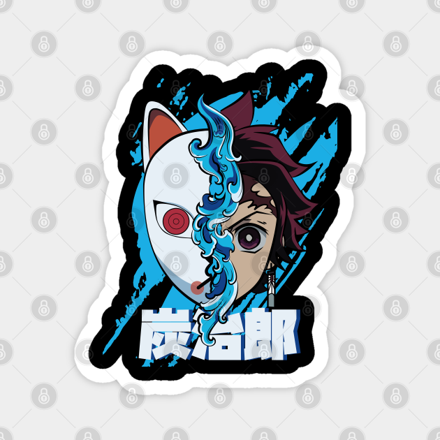 DEMON SLAYER 2: TANJIRO HALF FACE HALF MASK - Demon Slayer Kimetsu No ...