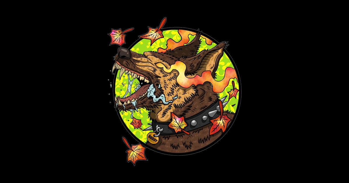 angry dog - Angry Dog - Sticker | TeePublic