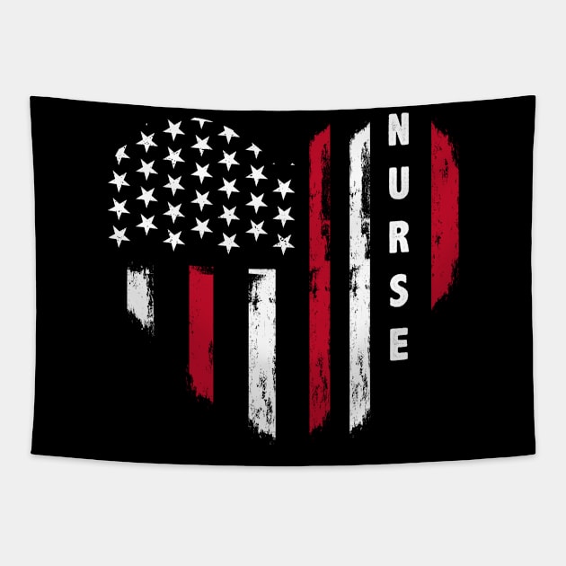 Nurse Appreciation American Flag Graphic Design, Distressed American ...