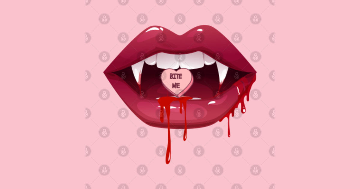 Bite Me Valentines Day Vampire - Bite Me - T-Shirt | TeePublic