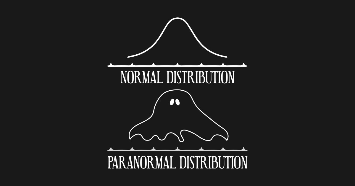Normal and Paranormal Distribution - Math Graph Ghost - Math - T-Shirt ...