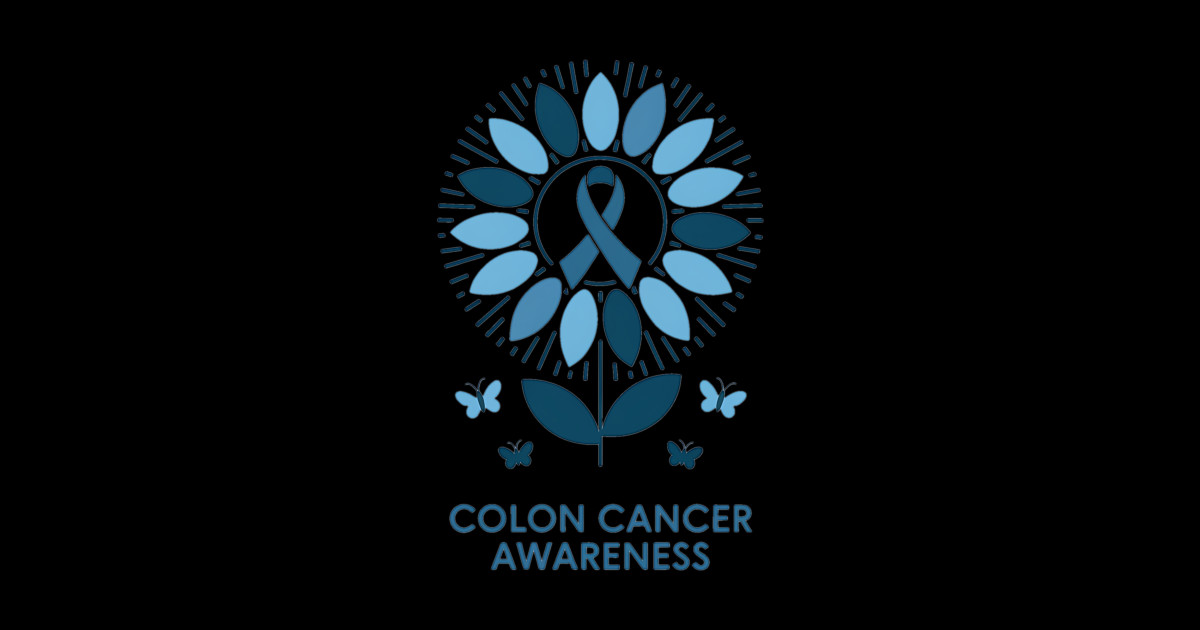 Sunflower Pink Ribbon Flower Leopard Colon Cancer Awareness - Colon ...