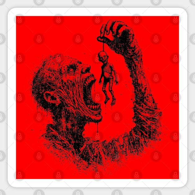 The Hunger of Decay - Zombie - Sticker | TeePublic