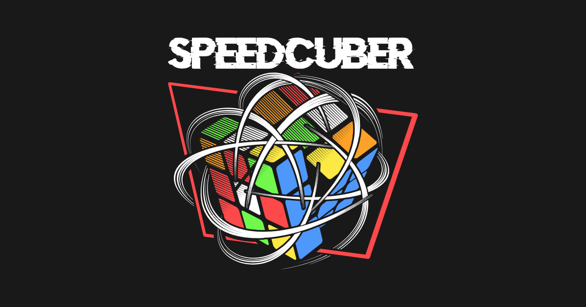 SPEEDCUBER - Rubik's Cube Inspired Design - Rubik Cube - T-Shirt ...