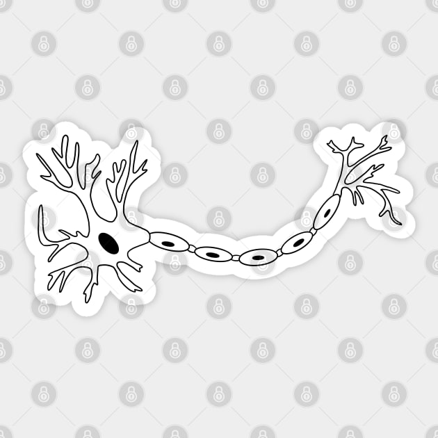 Neuron nerve cell - Neuron - Sticker | TeePublic