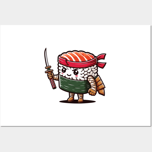 Sushi Samurai - Anime Nigiri Warrior Character - Anime - Posters and ...