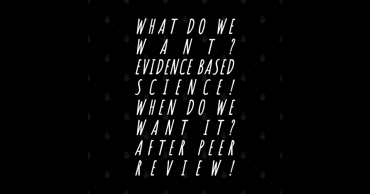 Evidence-Based Science After Peer Review Funny Nerd - Science - Posters ...