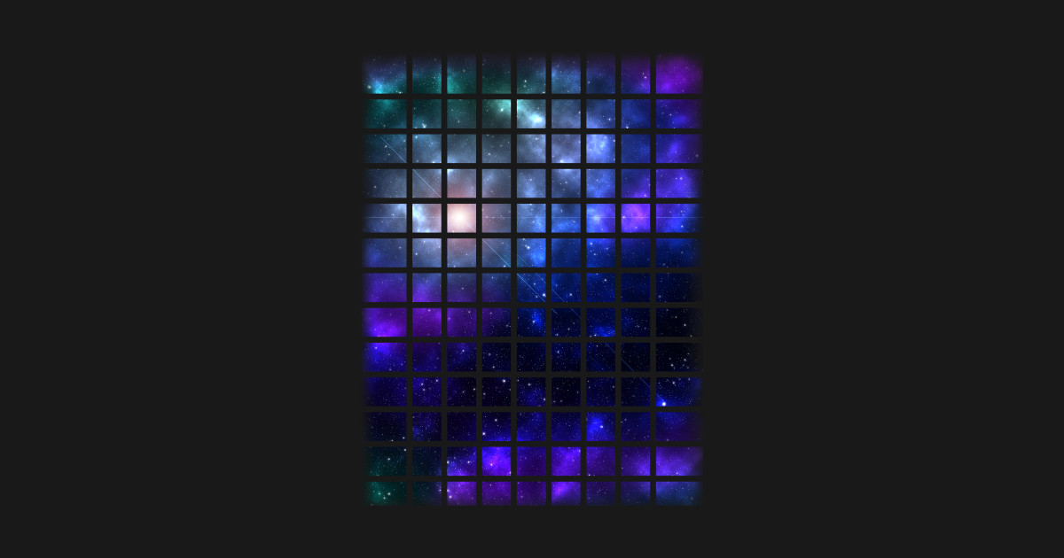 Galaxy Grid - Galaxy - T-Shirt | TeePublic