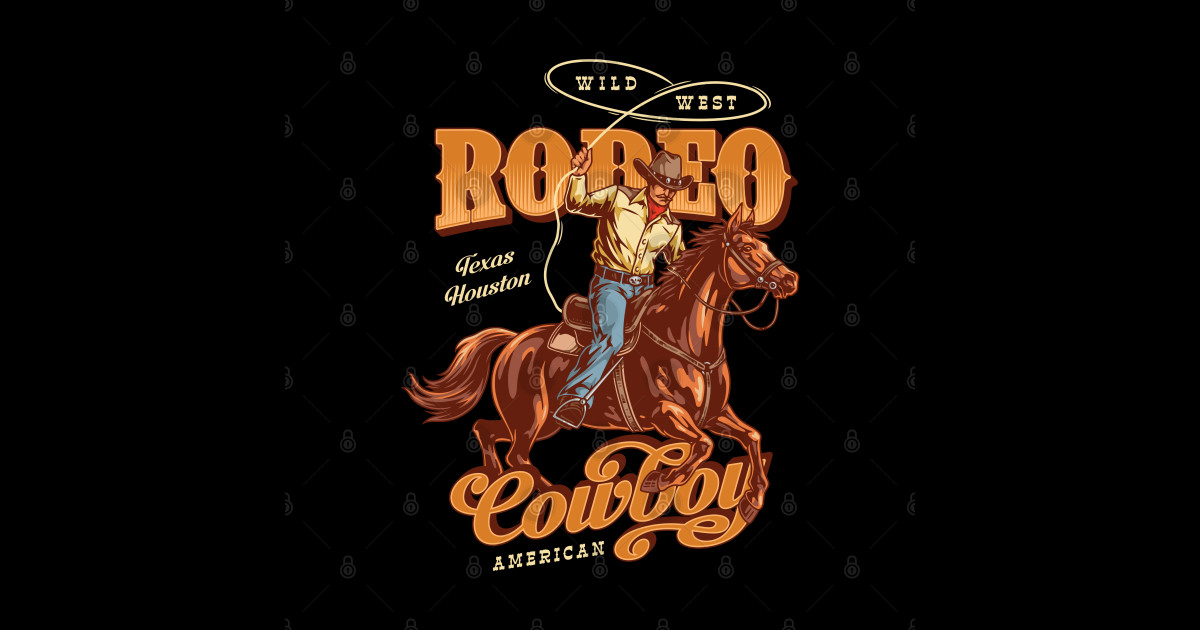 Rodeo Cowboy - Rodeo Cowboy - Sticker | TeePublic