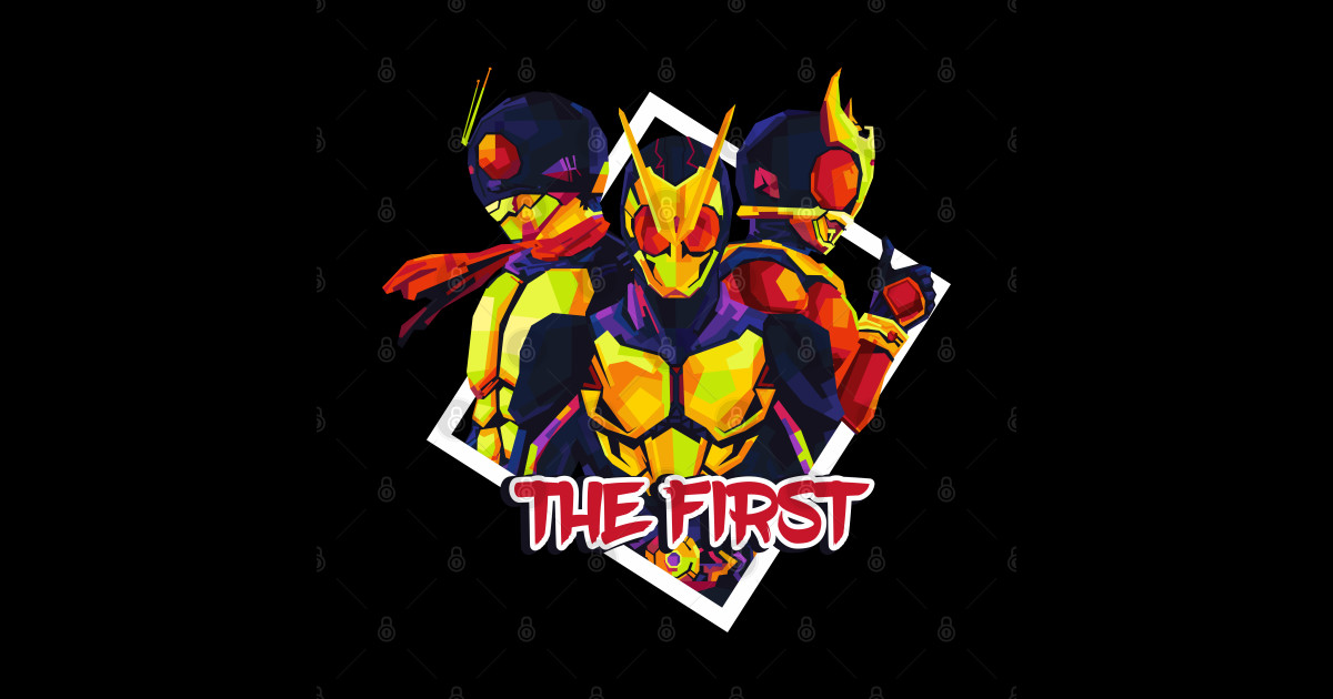 The First Rider - Kamen Rider - Sticker | TeePublic