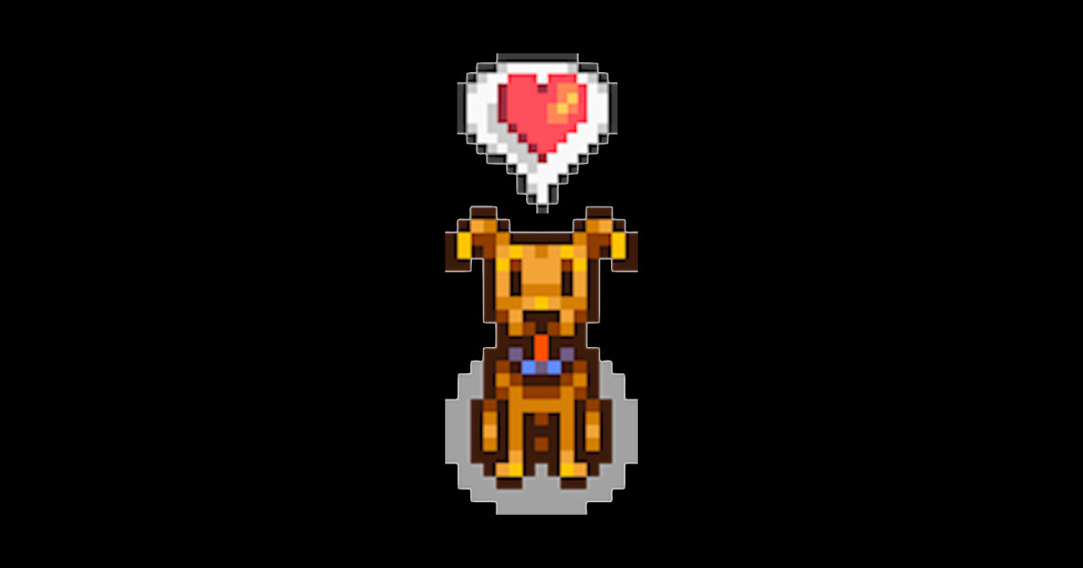Stardew Valley Happy Dog 1 - Sdv - Sticker | TeePublic