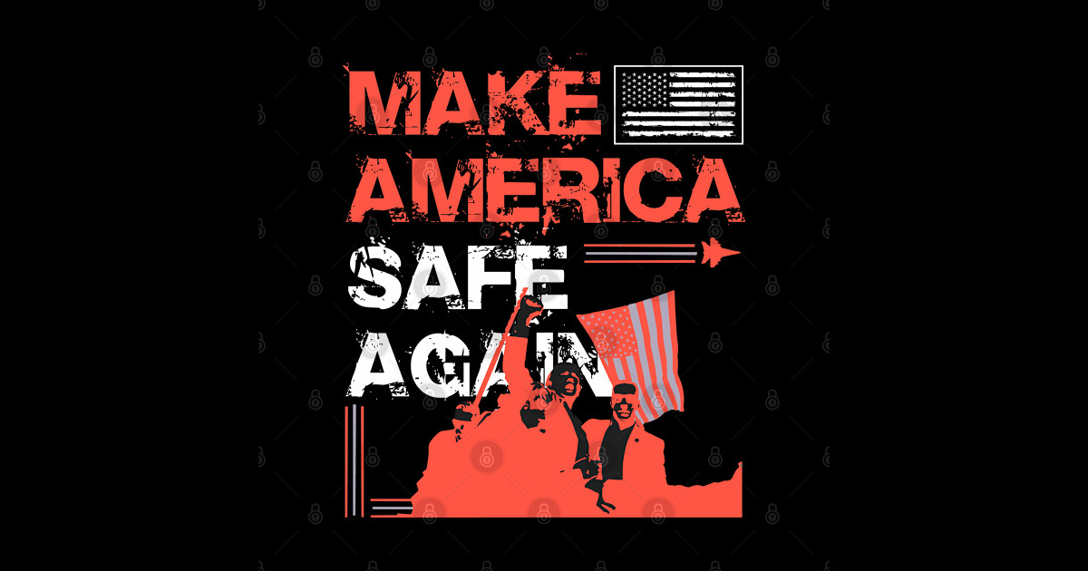 Trump Vance 2024 Make America Safe Again Recolor - Trump Vance 2024 - Posters and Art Prints ...