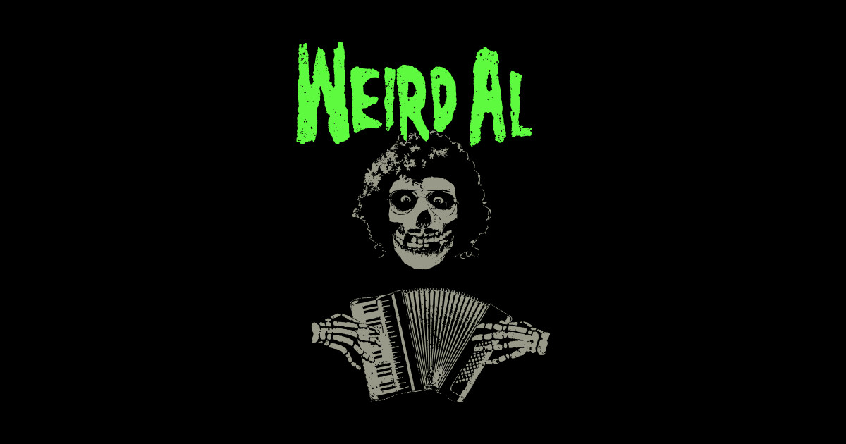 Weird Al meets the Misfits with Accordion - Weird Al - Sticker | TeePublic