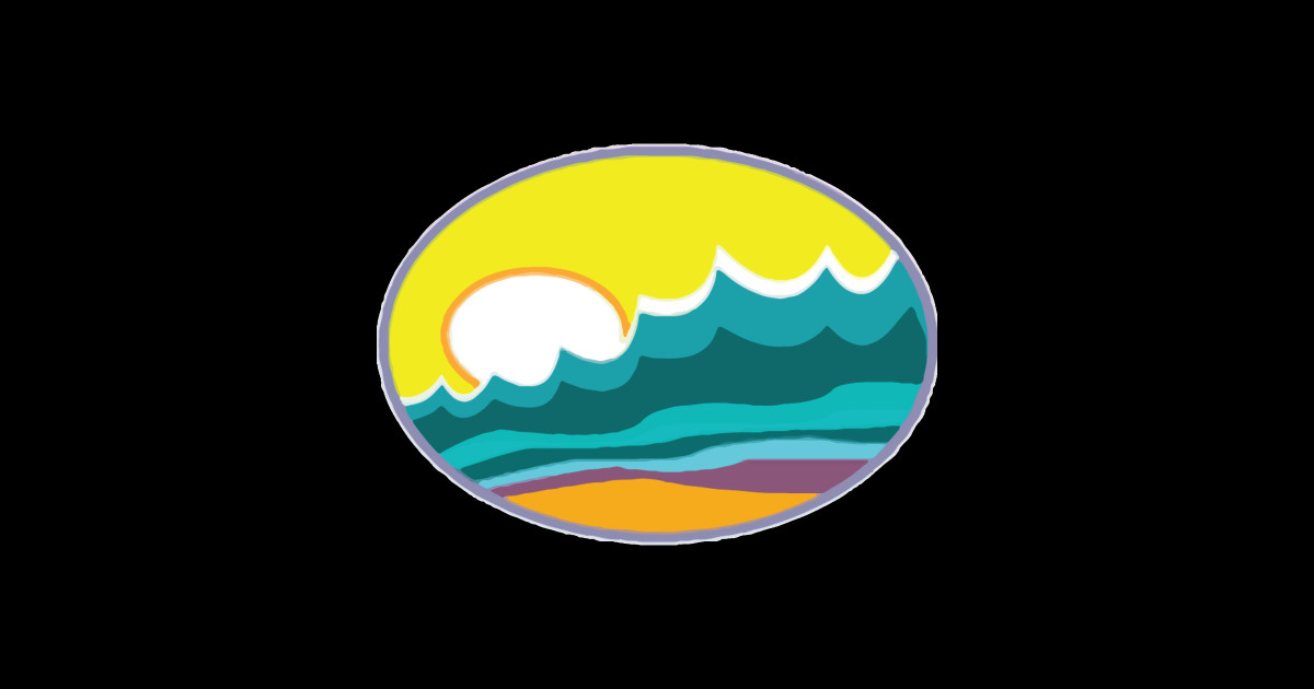 Sun & Sea Positive Vibes - Beach Time - Sun - Sticker | TeePublic