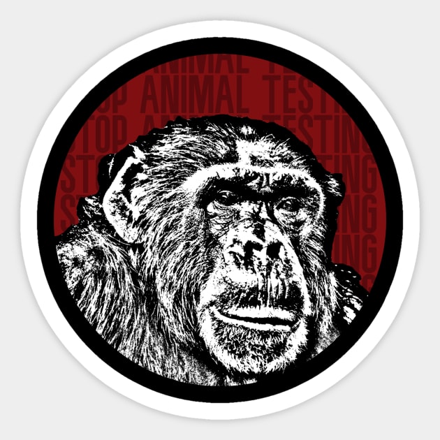 Stop Animal Testing - Stop Animal Testing - Sticker | TeePublic
