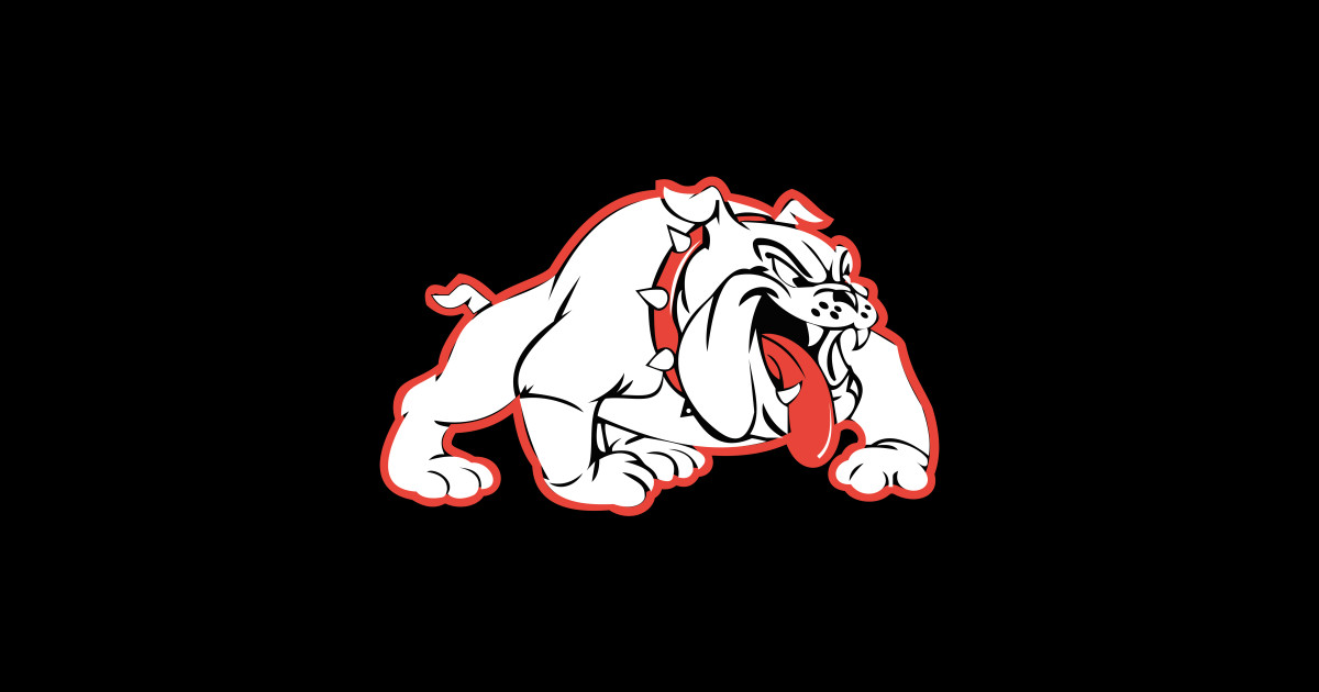 Wilson Bulldogs Logo (Red Outline) - Wilson - Sticker | TeePublic