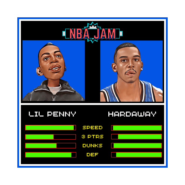 Lil Penny & Penny Hardaway - NBA Jam Edition - Penny Hardaway - T-Shirt ...