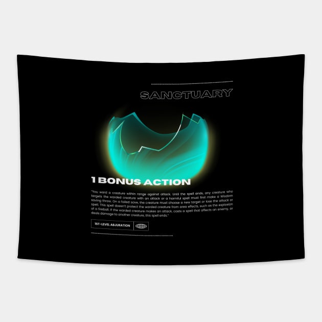 Sanctuary Dnd 5e Spells Tarot Card Dungeons and Dragons Gift - Dnd Gift ...