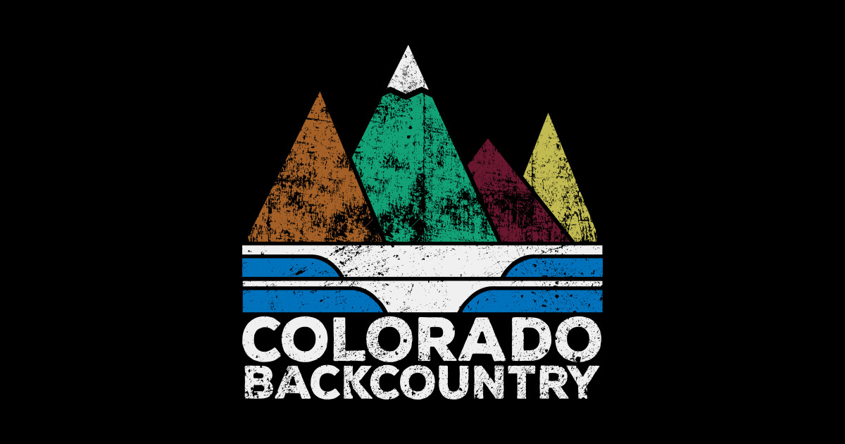 Colorado Background Adventure Shirt - Outdoor - Sticker | TeePublic