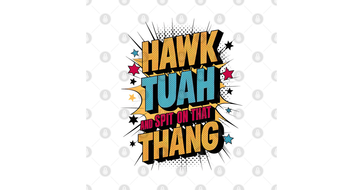 Hawk Tuah Comic - Parody Design - T-Shirt | TeePublic