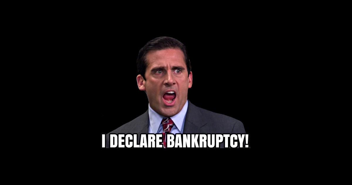 I Declare BANKRUPTCY! - Michael Scott - The Office - T-Shirt | TeePublic