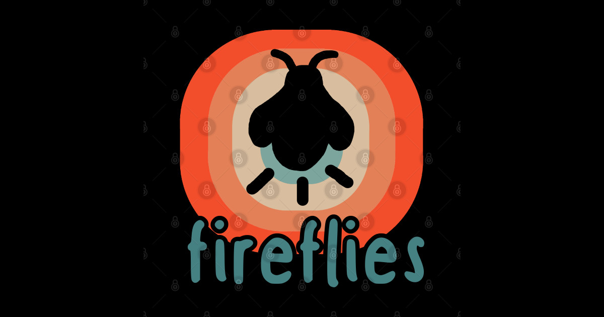 glowing firefly night firefly design - Firefly - Sticker | TeePublic