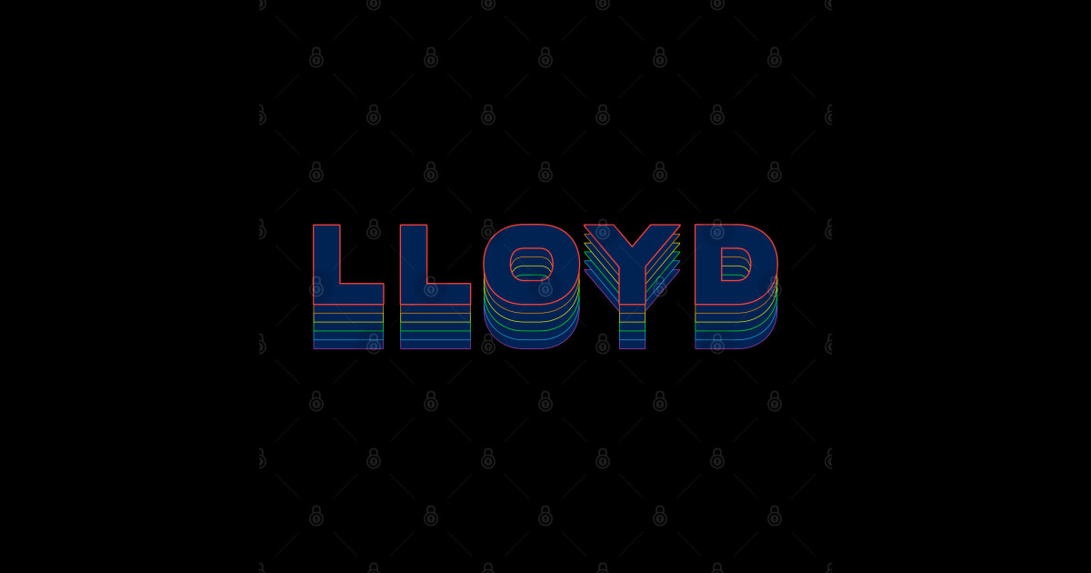 Lloyd Rainbow Pattern - Lloyd - Sticker | TeePublic