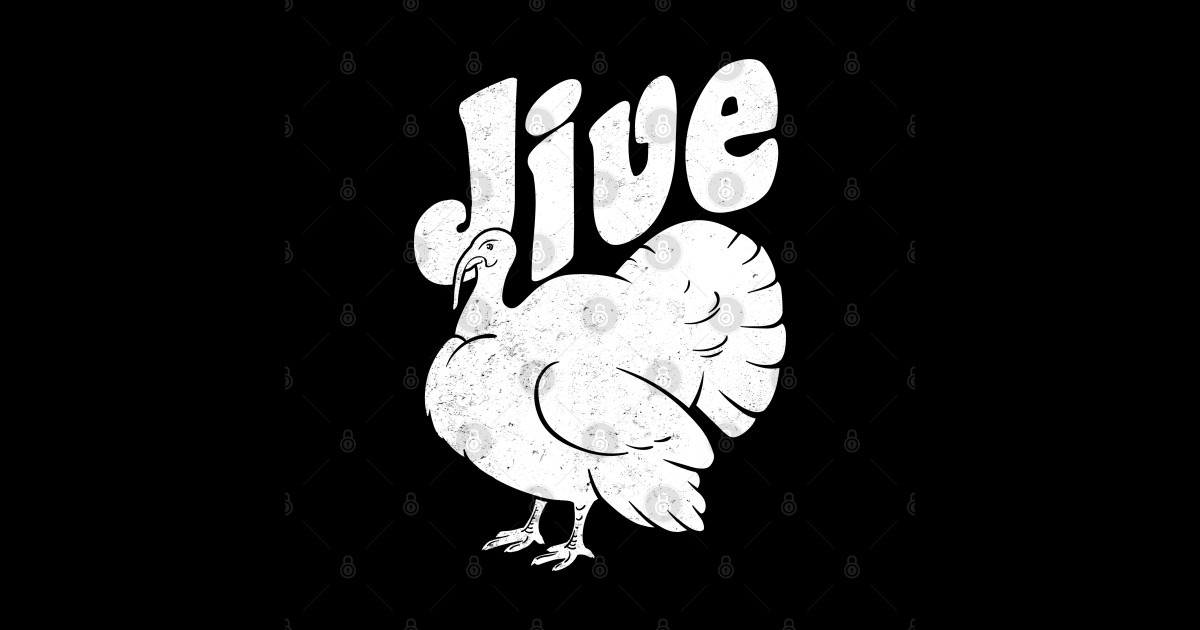 Jive Turkey Funny Thanksgiving - Jive Turkey Thanksgiving - Sticker ...