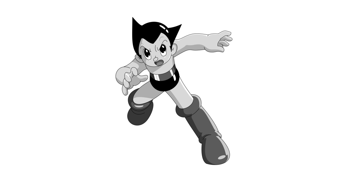 Astro Boy, Fighting Stance Ver. (Grayscale) - Astro Boy - T-Shirt ...