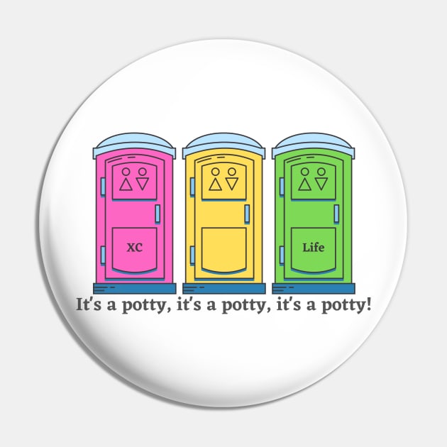 It's a potty, it's a potty, it's a potty - Punny - Pin | TeePublic