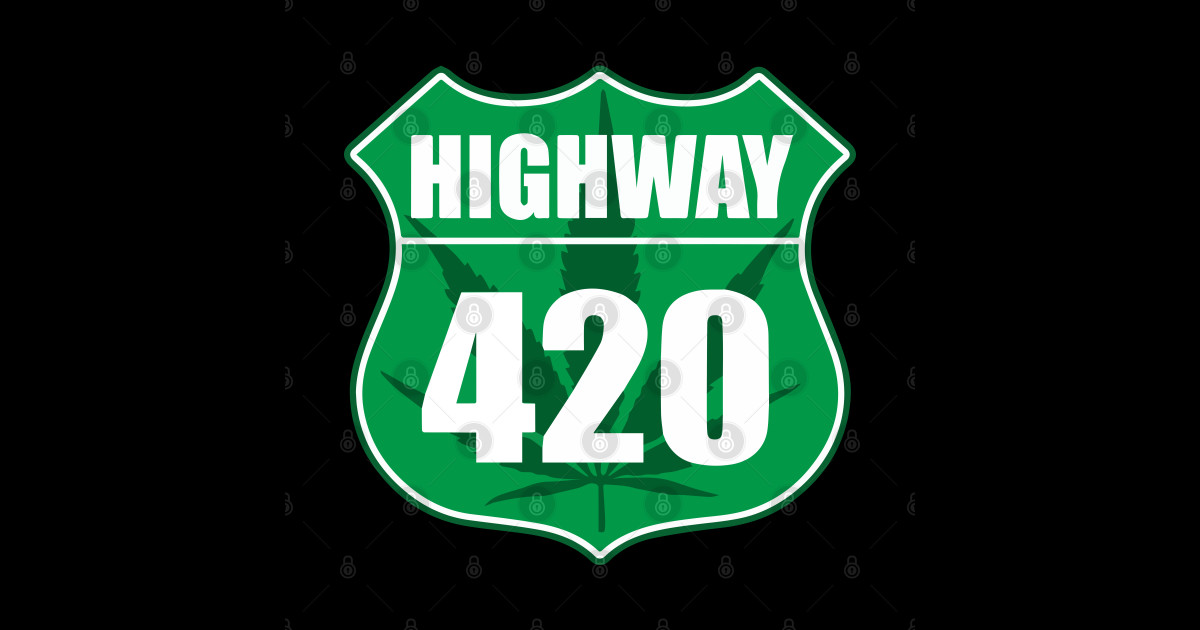 Highway 420 - 420 - Sticker | TeePublic