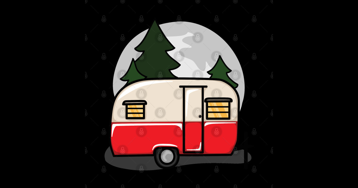 Little Red Camper - Camper - Posters and Art Prints | TeePublic