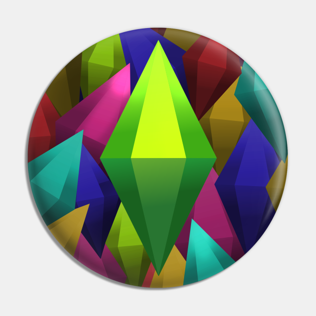 The Sims 4 - Plumbob Diamond Gem Poster - The Sims Game - Pin | TeePublic