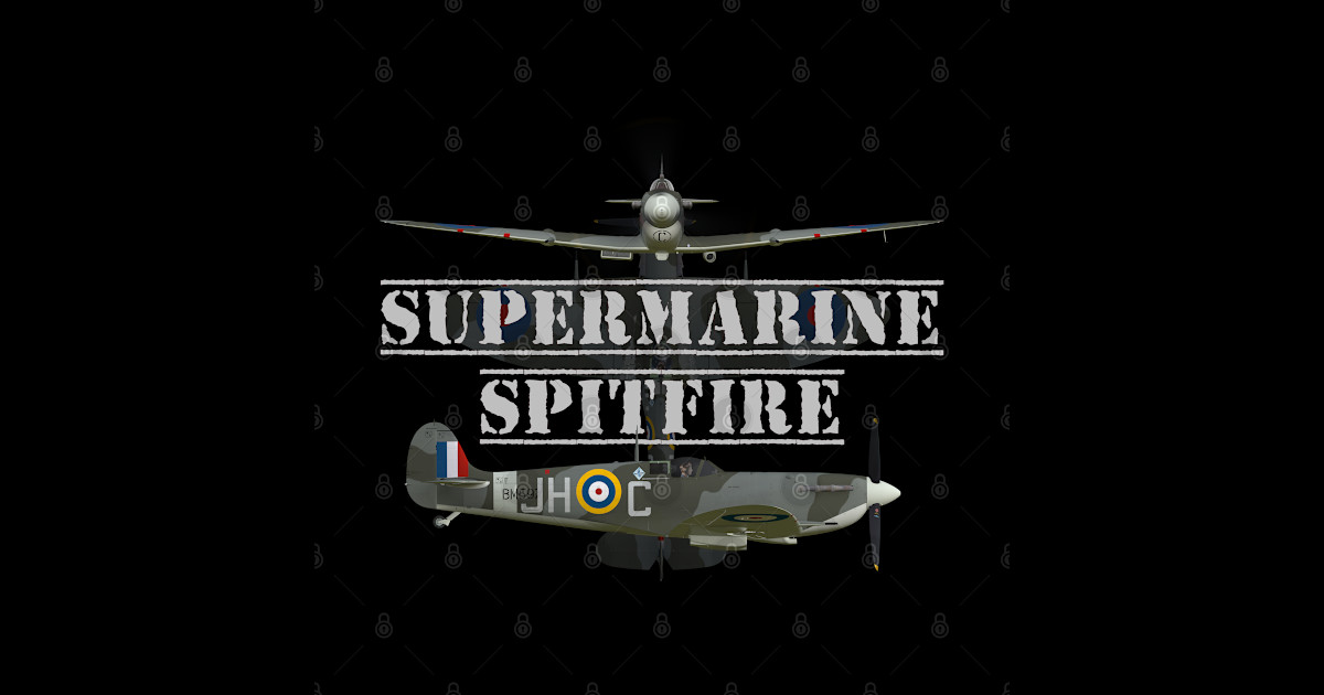 Supermarine spitfire - Spitfire - Sticker | TeePublic